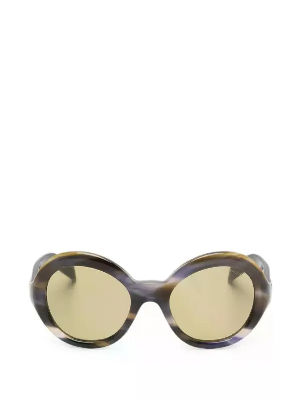 Prada Round Frame Sunglasses - Brown