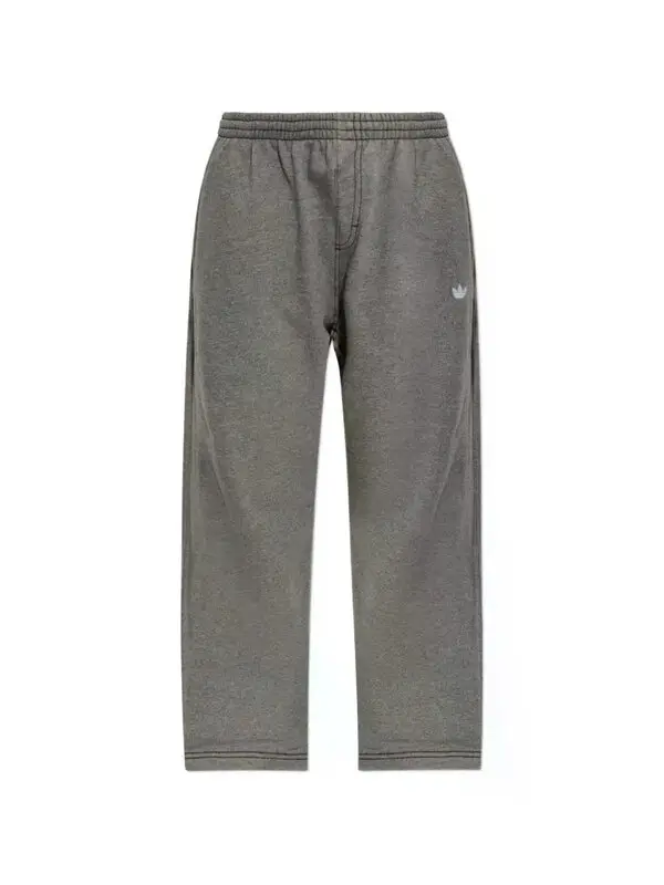 Adidas Logo-embroidered Wide-leg Track Pants