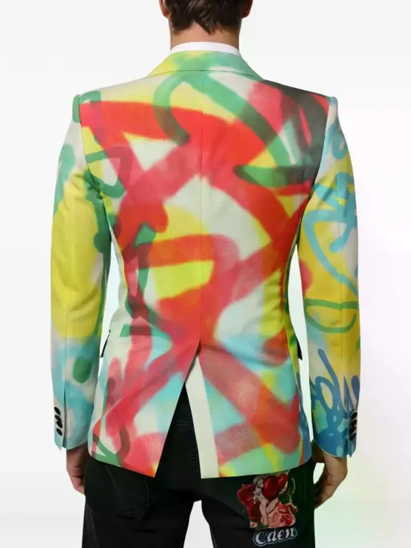 Dolce & Gabbana Sicilia Graffiti-print Blazer