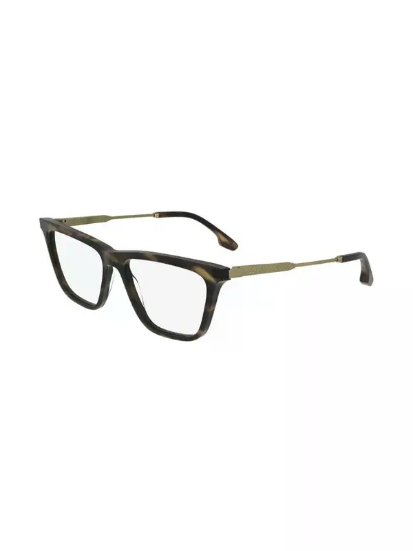 Victoria Beckham Tortoiseshell Effect Rectangle Eyeglasses