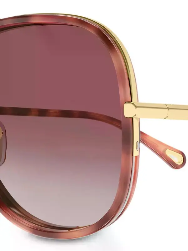 Chloé Pilot Frame Sunglasses