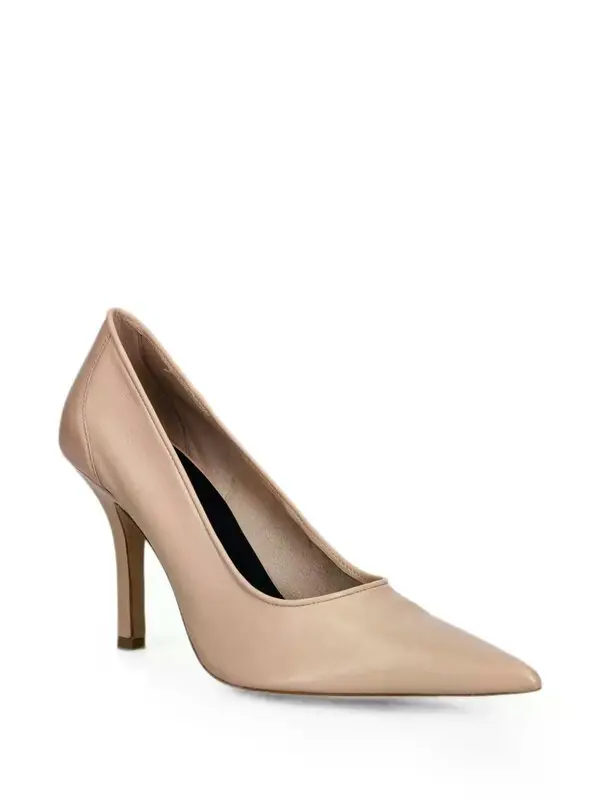 Patrizia Pepe Beige Calf Leather Pointed Toe Pumps