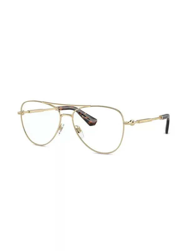 Burberry Tone Aviator Full Rim Acetate Eyeglasses