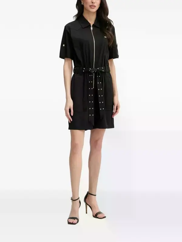 Liu Jo Belted Zip-up Playsuit - Black