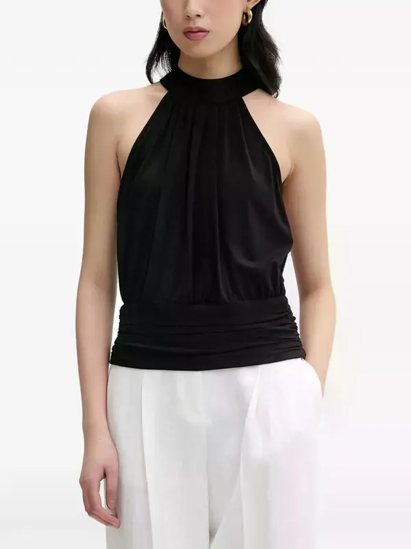GESTUZ Ruched Halterneck Top