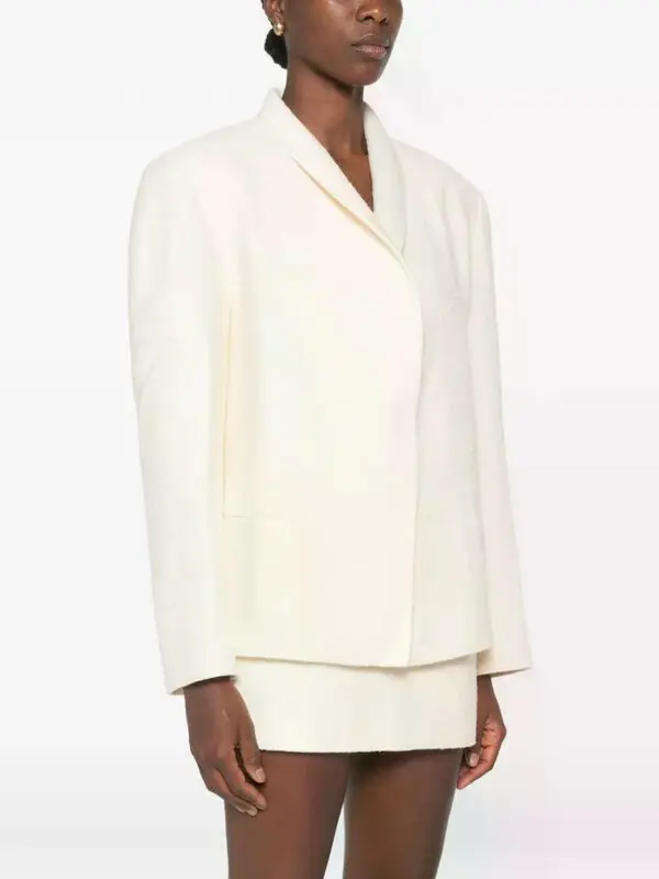 A.M.G. Long-sleeved Jacket With Shawl Lapel