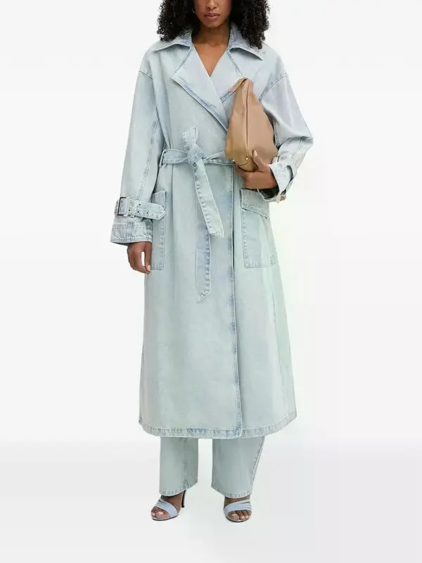 GESTUZ Denim Trench Coat
