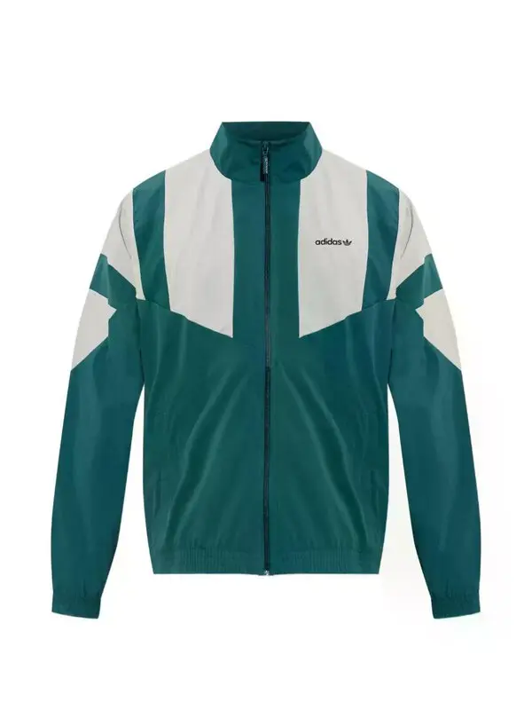 Adidas Logo Print Panelled Jacket