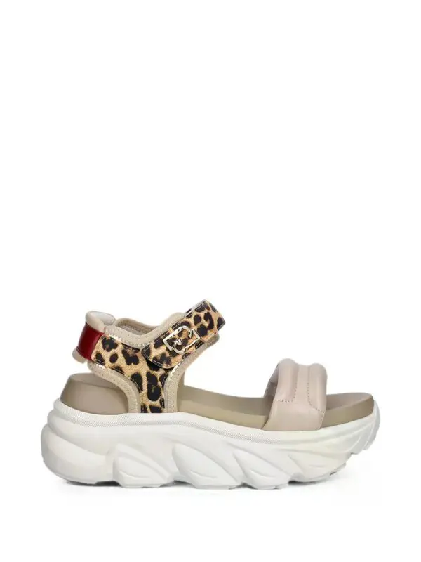 Liu Jo Leopard-print Chunky Sole Sandals