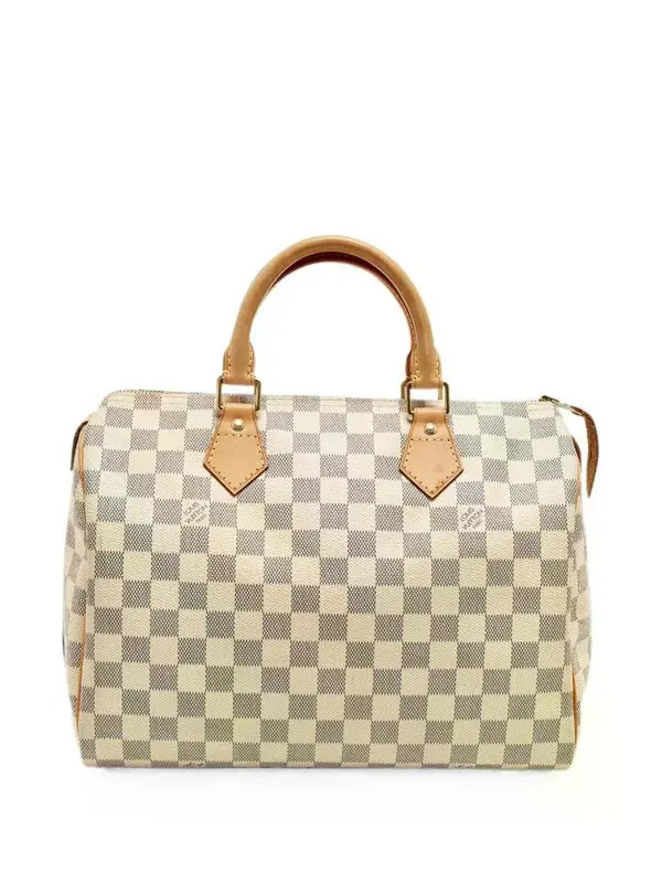 LOUIS VUITTON Damier Azur Speedy Handbag - Neutrals