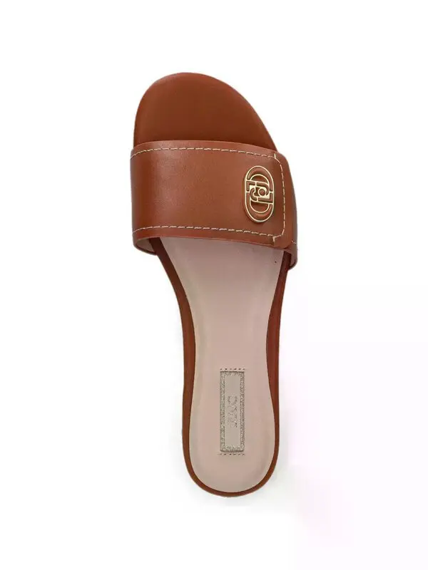 Liu Jo Logo-plaque Leather Sandals