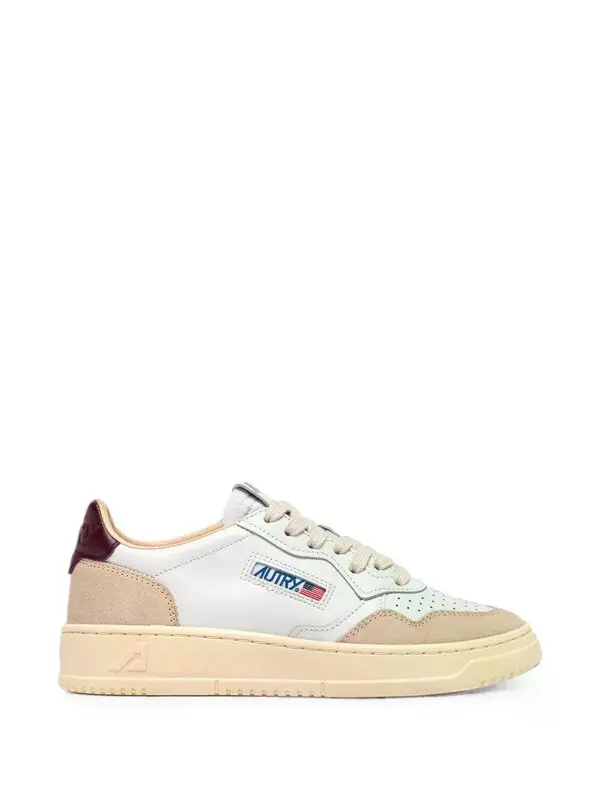 AUTRY Medalist Panelled Leather Sneakers - Neutrals