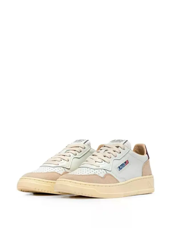 AUTRY Medalist Panelled Leather Sneakers - Neutrals