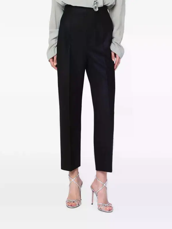 Alberta Ferretti Pressed-crease Cropped Trousers
