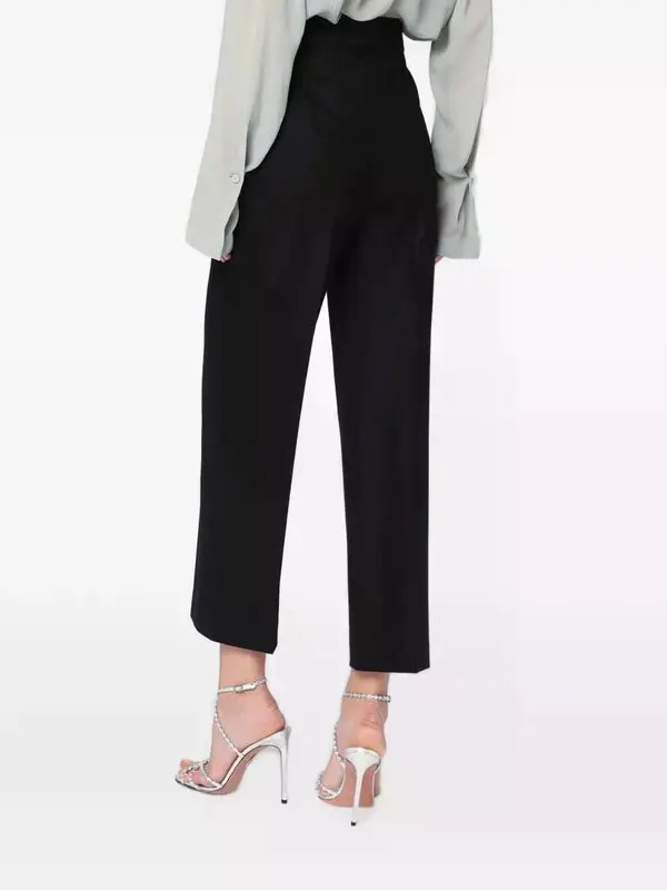 Alberta Ferretti Pressed-crease Cropped Trousers