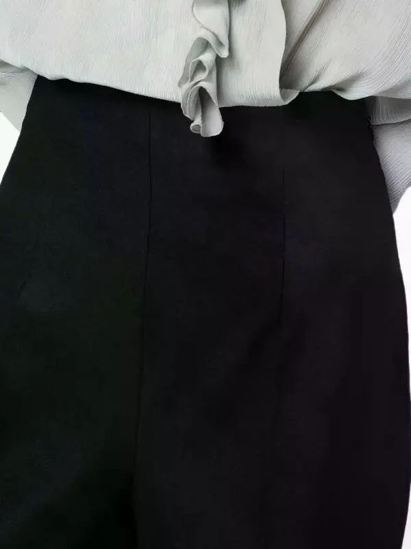 Alberta Ferretti Pressed-crease Cropped Trousers