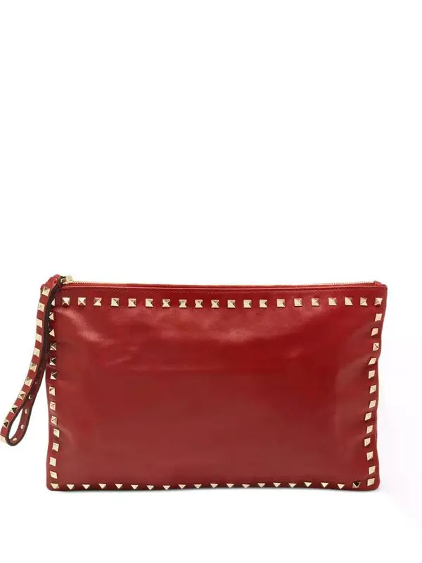 Valentino Garavani Rockstud Wristlet Pouch - Red
