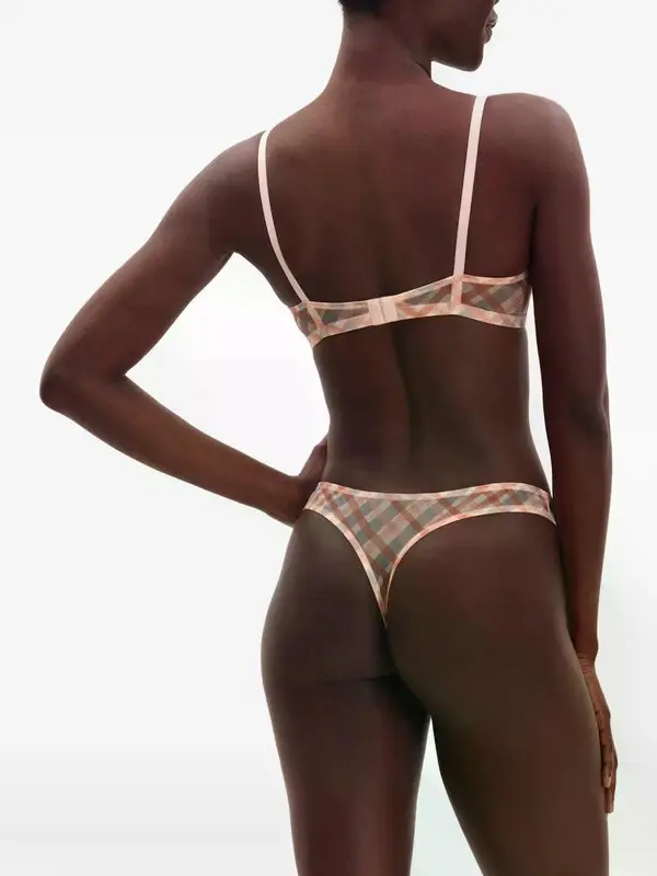 ERES Honor Check-pattern Thong