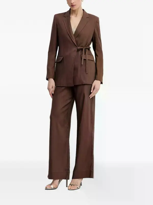 HOSS INTROPIA Pepa Herringbone Palazzo Trousers