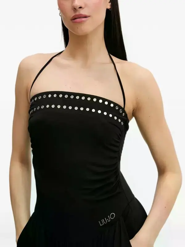 Liu Jo Studded Halterneck Maxi Dress
