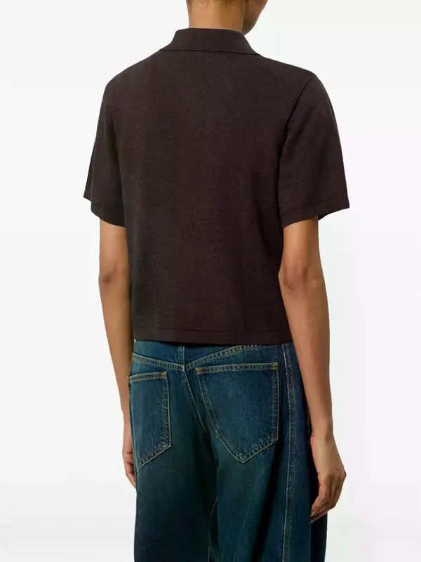 MARANT ETOILE Althea Short Sleeve Polo - Brown