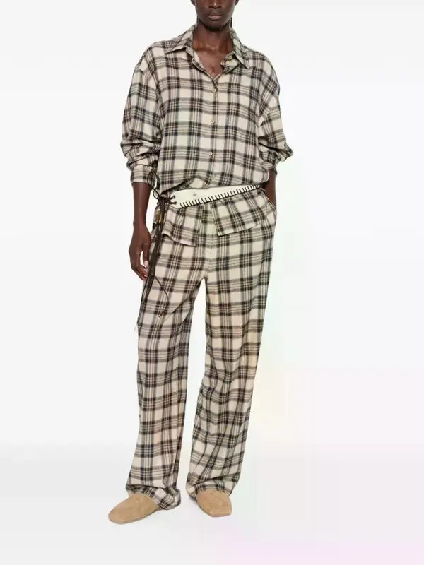 A.M.G. Check-pattern Long-sleeve Shirt