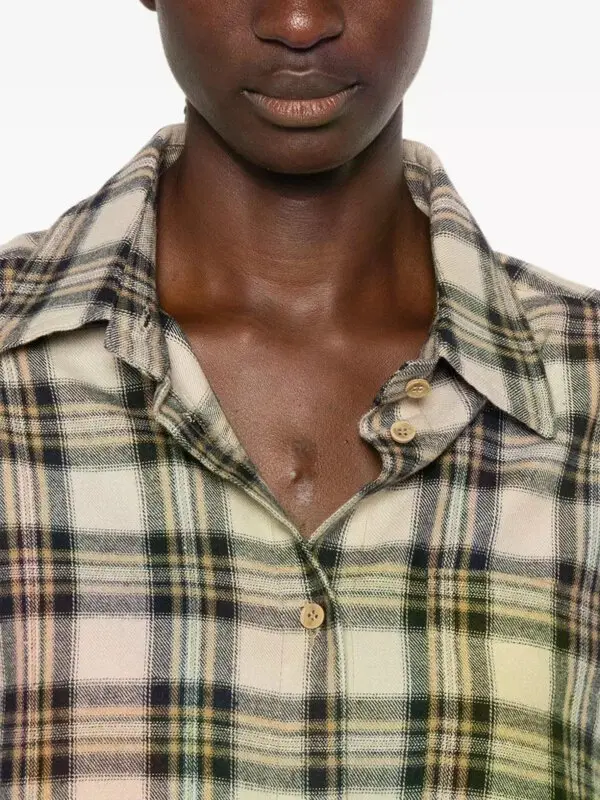 A.M.G. Check-pattern Long-sleeve Shirt