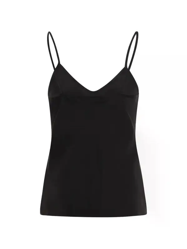 Max Mara V-neck Sleeveless Top - Black