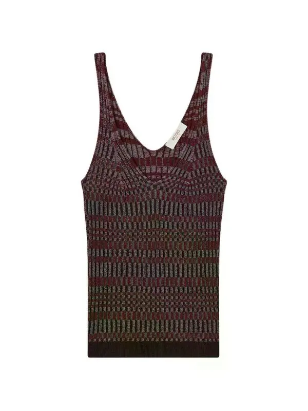 RETORI Retrof' Jacquard Knit Tank Top