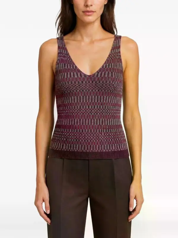 RETORI Retrof' Jacquard Knit Tank Top