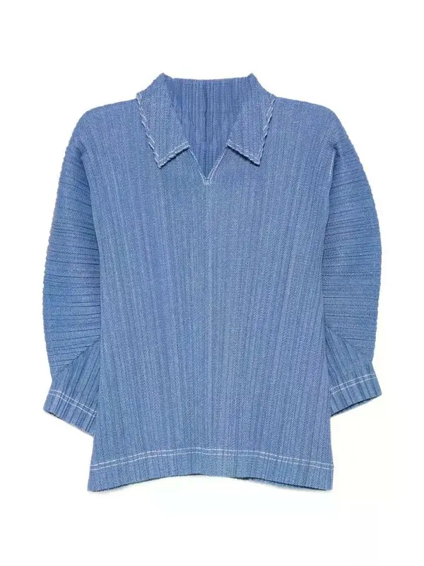 Issey Miyake Denim Effect Top
