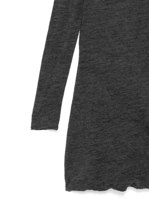 JIL SANDER Long Sleeve Crewneck Double Layer Mini Dress