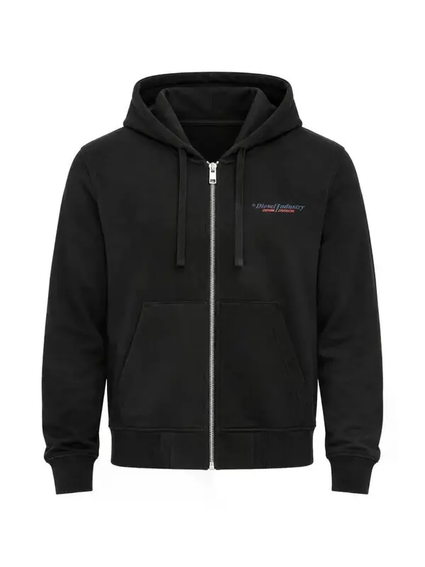 DIESEL® Logo-print Zip-up Hoodie