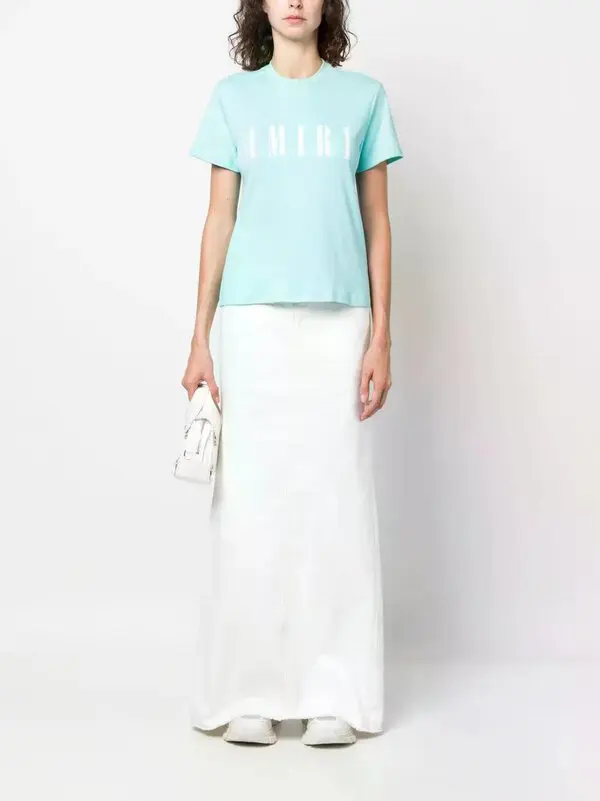 Amiri Logo Print Cotton T-shirt