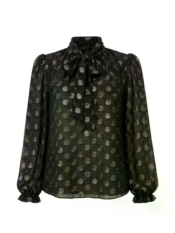 Dolce & Gabbana Polka Dot Pussy-bow Blouse