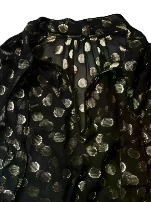 Dolce & Gabbana Polka Dot Pussy-bow Blouse