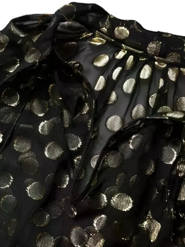 Dolce & Gabbana Polka Dot Pussy-bow Blouse