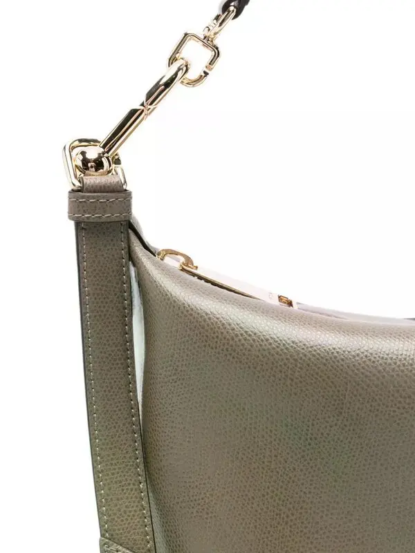 Furla Grained Leather Chain-link Tote Bag - Grey