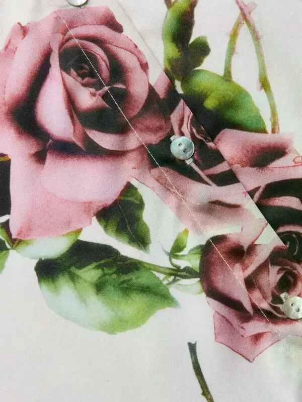 L'Agence Tyler Floral Print Satin Blouse