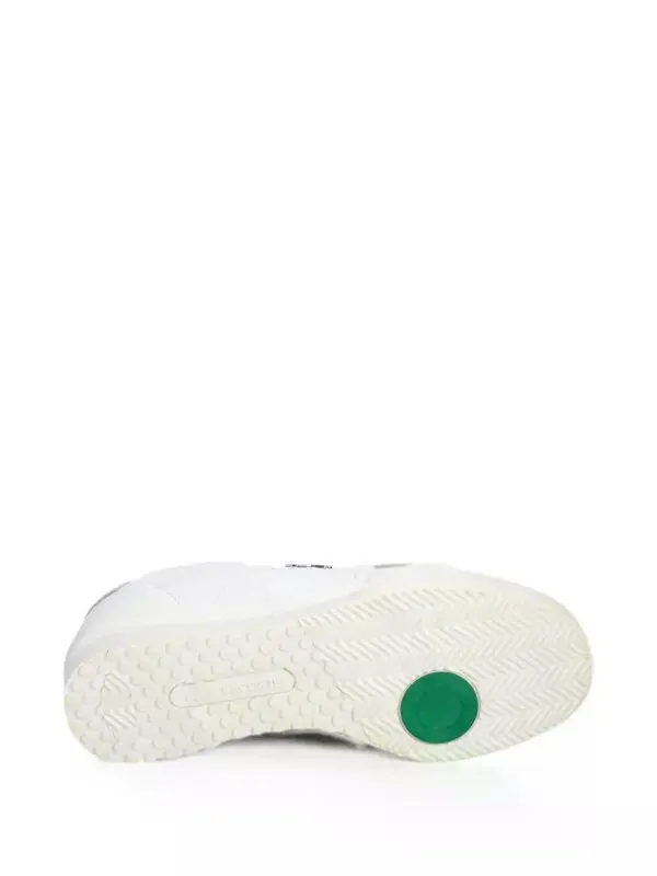 Lacoste Aura Logo Plaque Suede Trim Sneakers - White