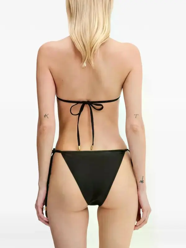MARINE SERRE Side-tie Bikini Set