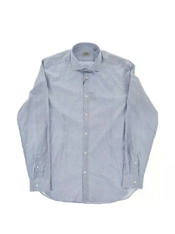 Corneliani Gingham-check Cotton Shirt