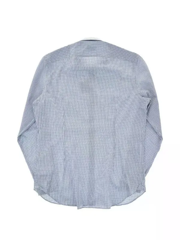 Corneliani Gingham-check Cotton Shirt