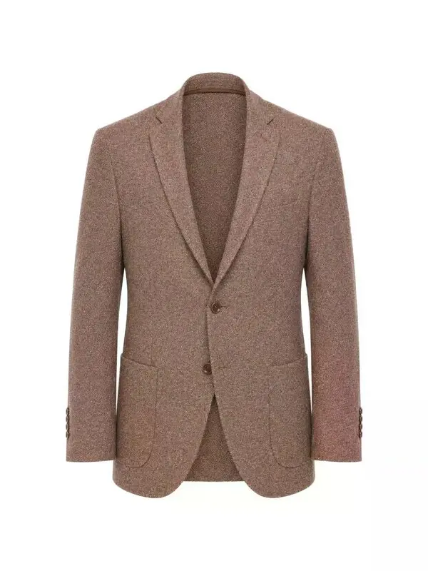Corneliani Nino Danieli Single-breasted Patch-pocket Blazer - Brown