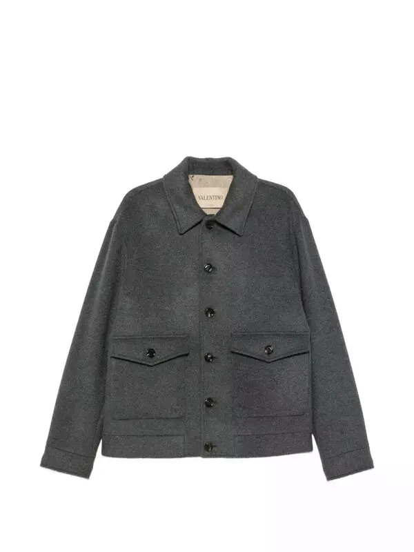 Valentino Garavani Button-fastening Flap-pocket Jacket