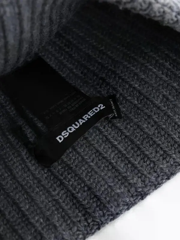 Dsquared2 Ribbed-knit Scarf And Beanie Set