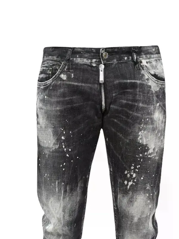 Dsquared2 Belt-loop Bleached-effect Jeans