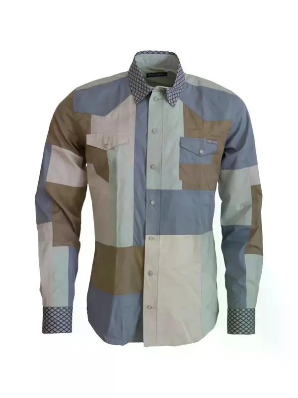 Dolce & Gabbana Patchwork Cotton Shirt