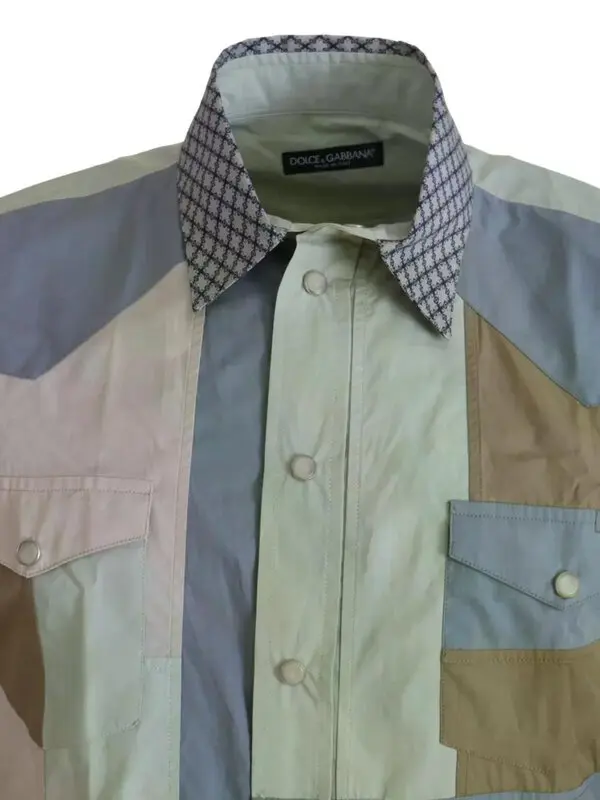 Dolce & Gabbana Patchwork Cotton Shirt