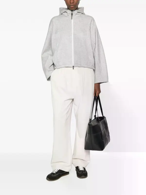 Brunello Cucinelli Drawstring Zip-up Hoodie